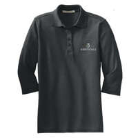 i3 Verticals Embroidered - Ladies Silk Touch 3/4 Sleeve Polo i3verticals